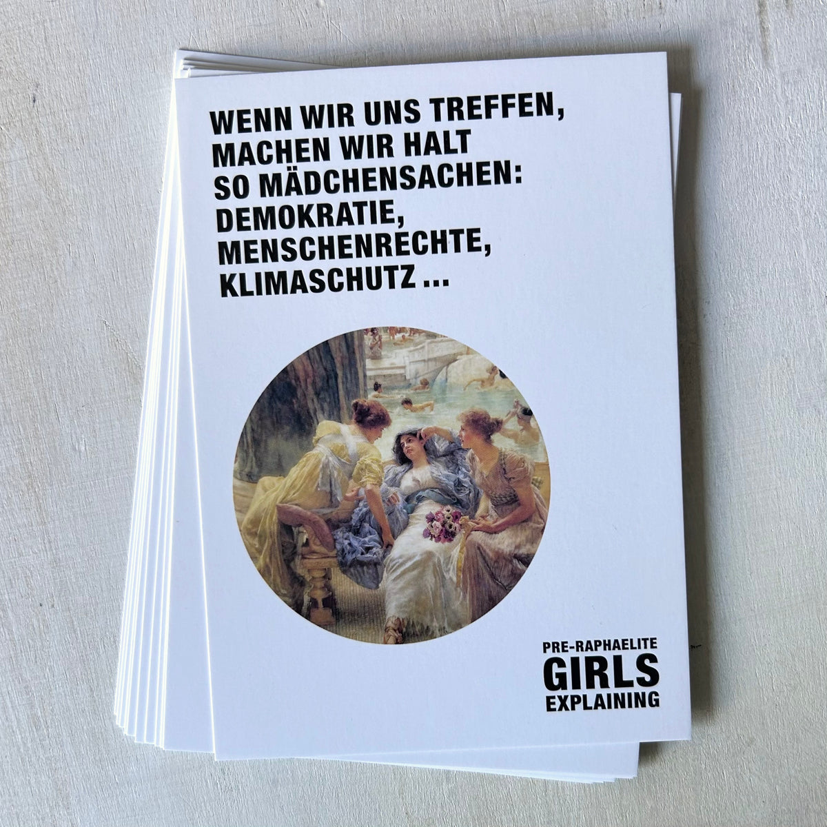 Zehn gleiche Sticker »Mädchensachen: Demokratie« – Frohmann Verlag
